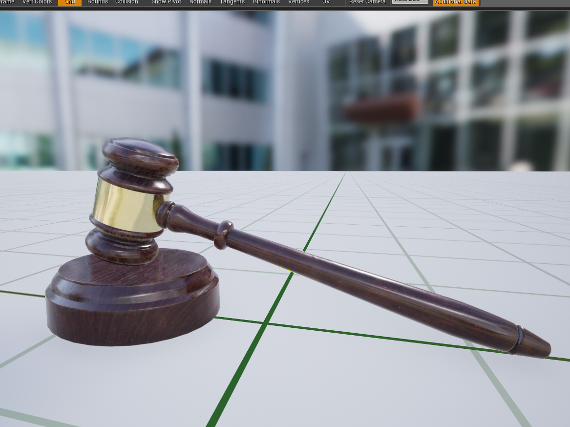 3D gavel vr ar - TurboSquid 1294163
