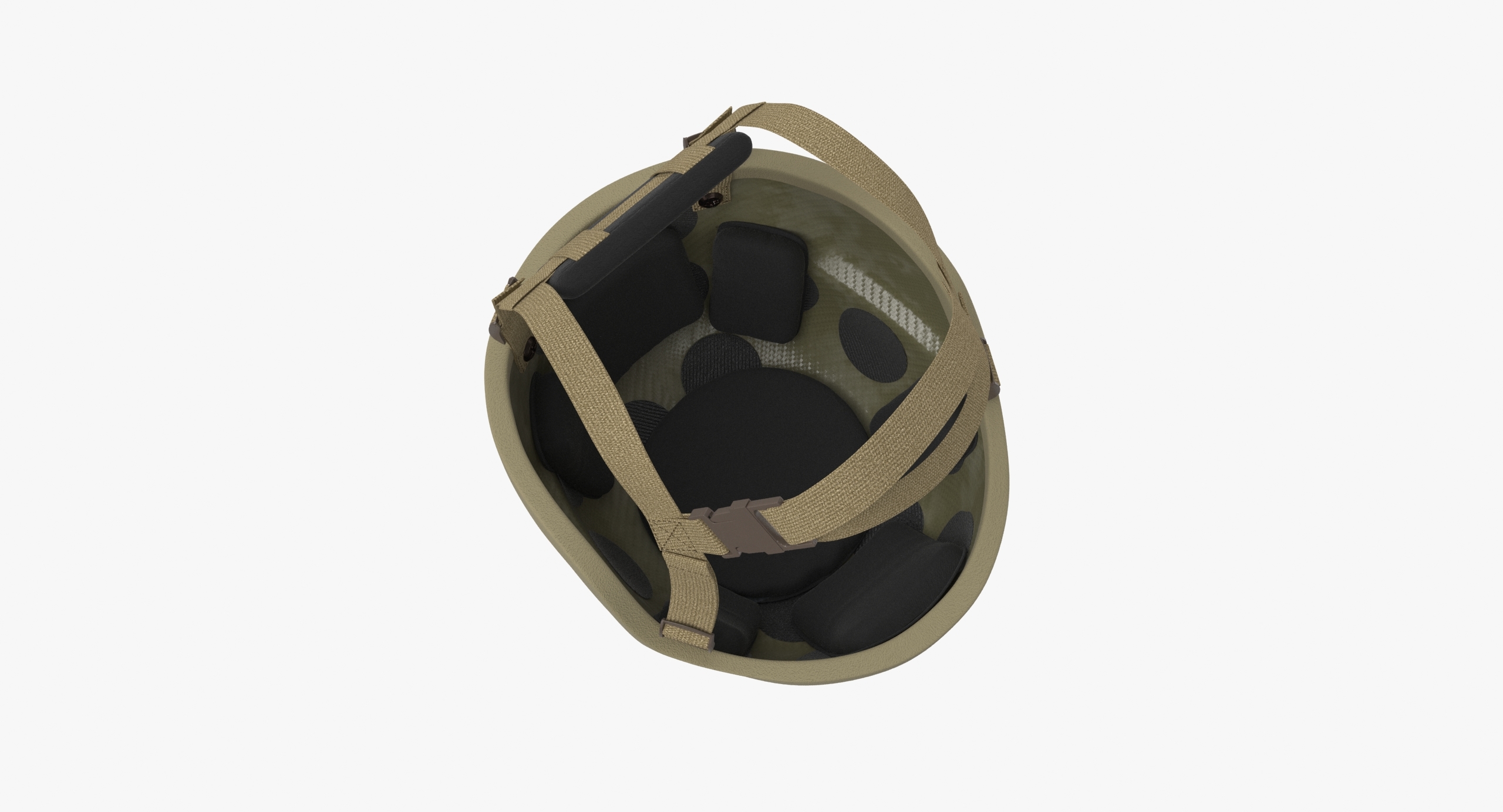 Kevlar helmet tan 3D model - TurboSquid 1294272