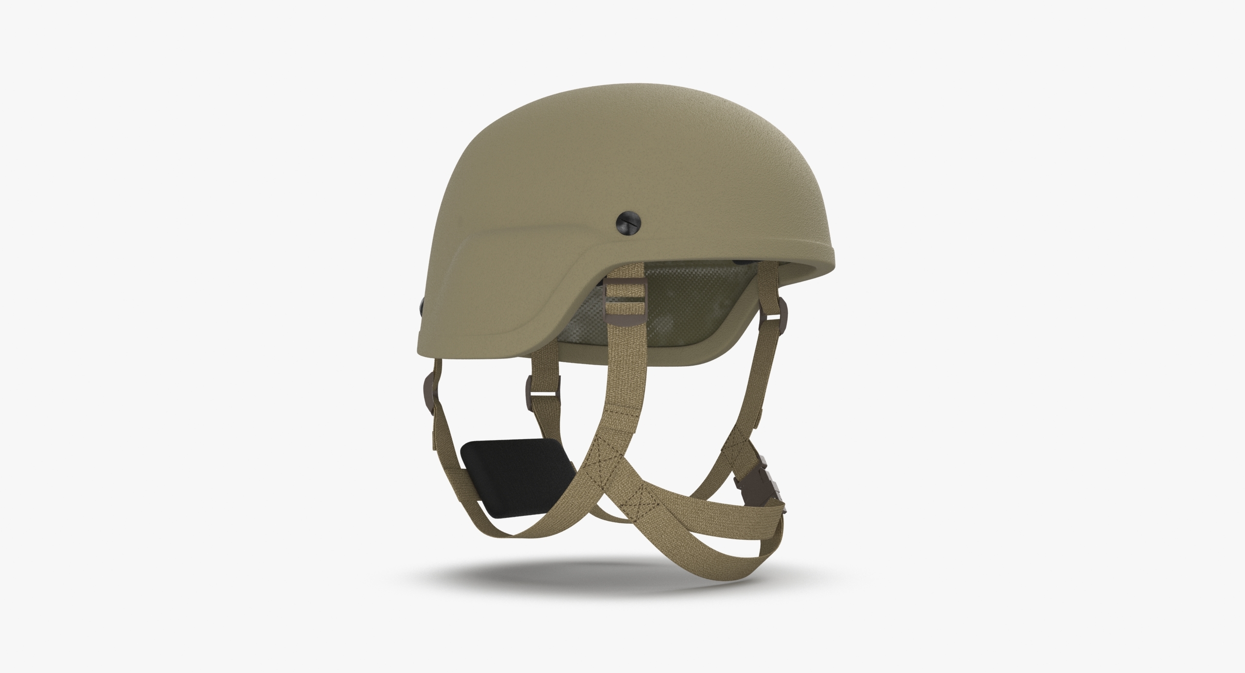 Kevlar helmet tan 3D model - TurboSquid 1294272