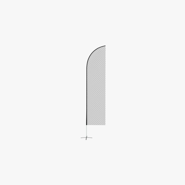 modelo 3d Bandera Promo Pluma Recta 400cm - TurboSquid 1294489
