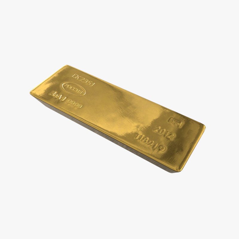 3D standart gold bar russian model - TurboSquid 1294603