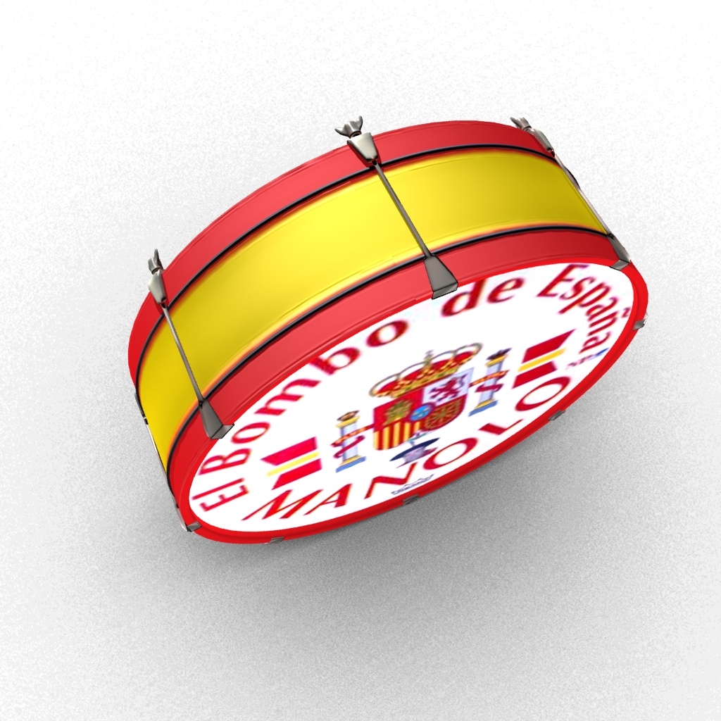 modelo 3d Tambor español - TurboSquid 1295143