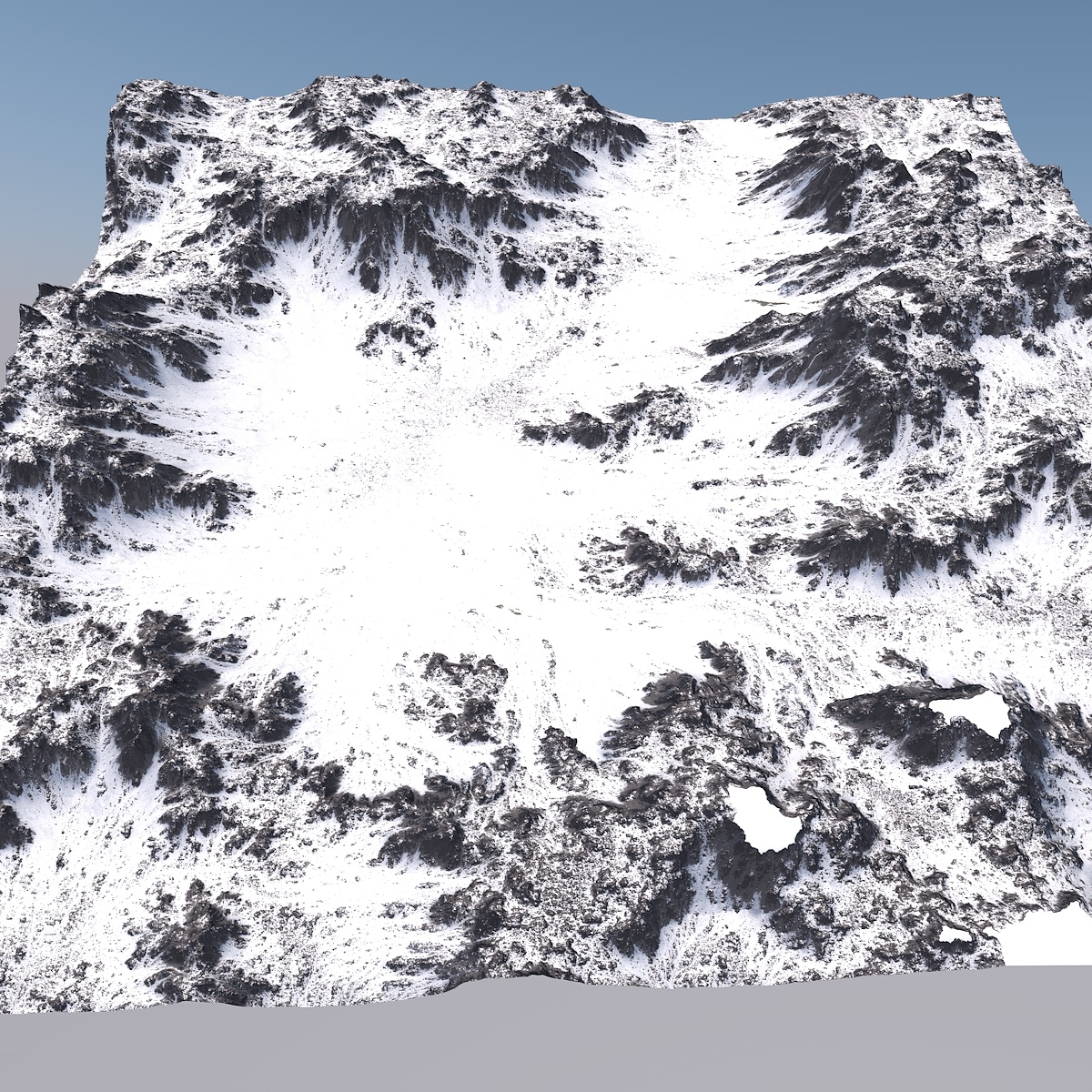 Snowy Terrain MTH042 3D-Modell - TurboSquid 1295177