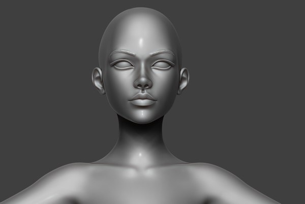 Female body base 3D model - TurboSquid 1295184