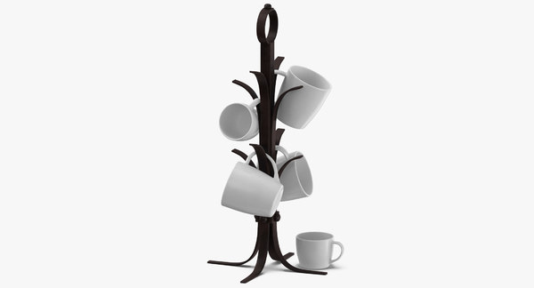 3D kitchen mug tree model - TurboSquid 1295328
