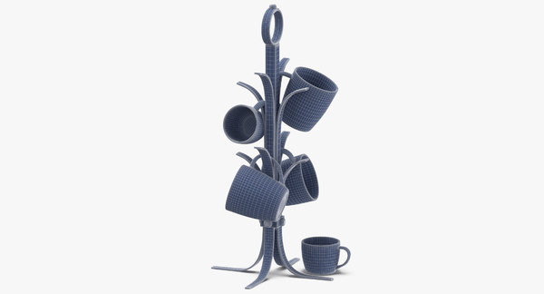 3D kitchen mug tree model - TurboSquid 1295328