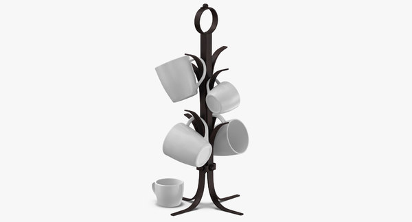 3D kitchen mug tree model - TurboSquid 1295328