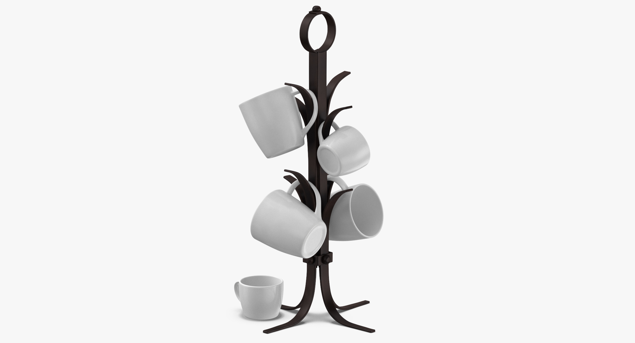 3D kitchen mug tree model - TurboSquid 1295328