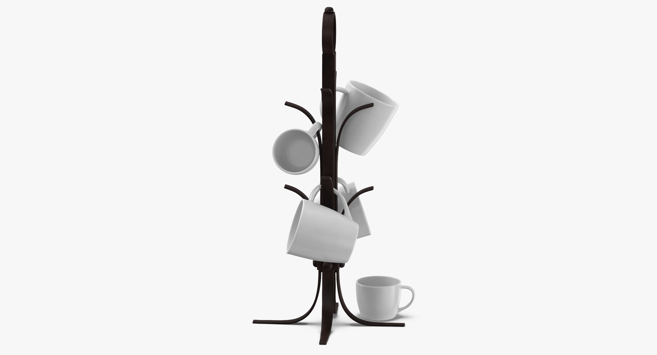 3D kitchen mug tree model - TurboSquid 1295328