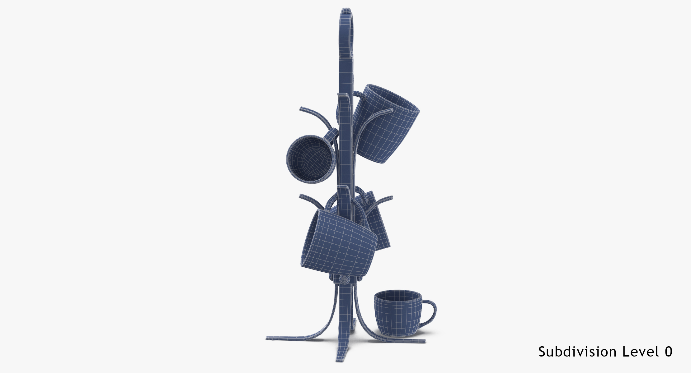 3D kitchen mug tree model - TurboSquid 1295328