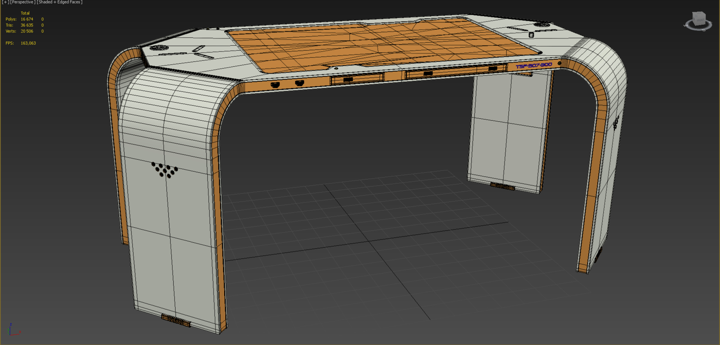 3D table sci fi 01 - TurboSquid 1295477