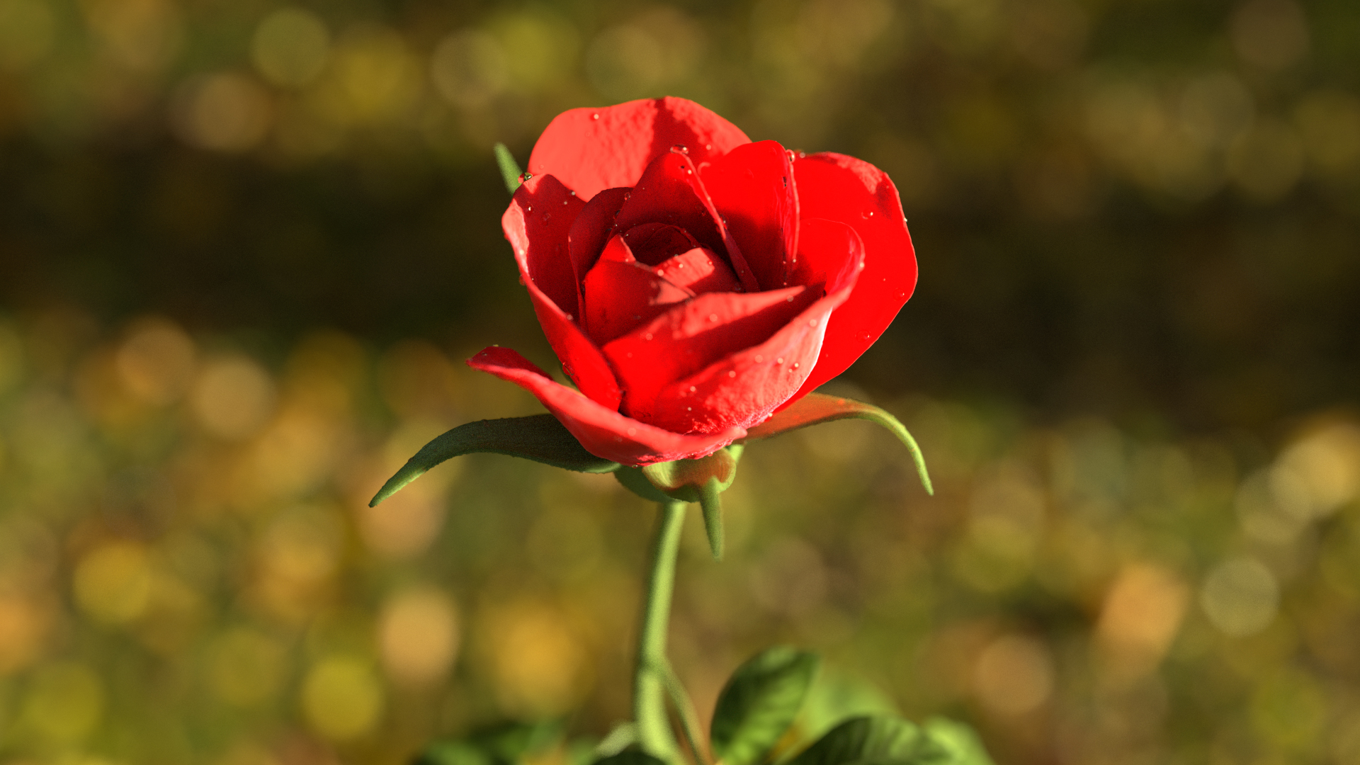 Realistic rose 3D model - TurboSquid 1295533