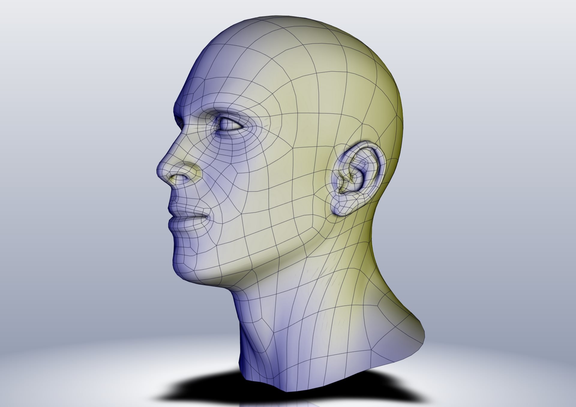 3D man head model - TurboSquid 1295763