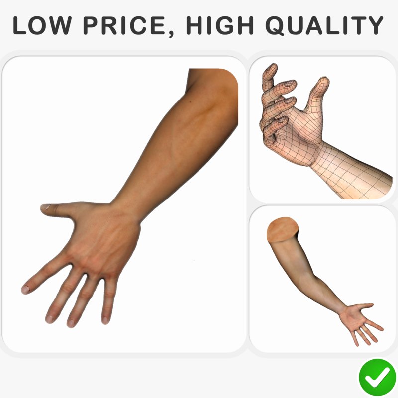 3D realistic male arm model - TurboSquid 1295834