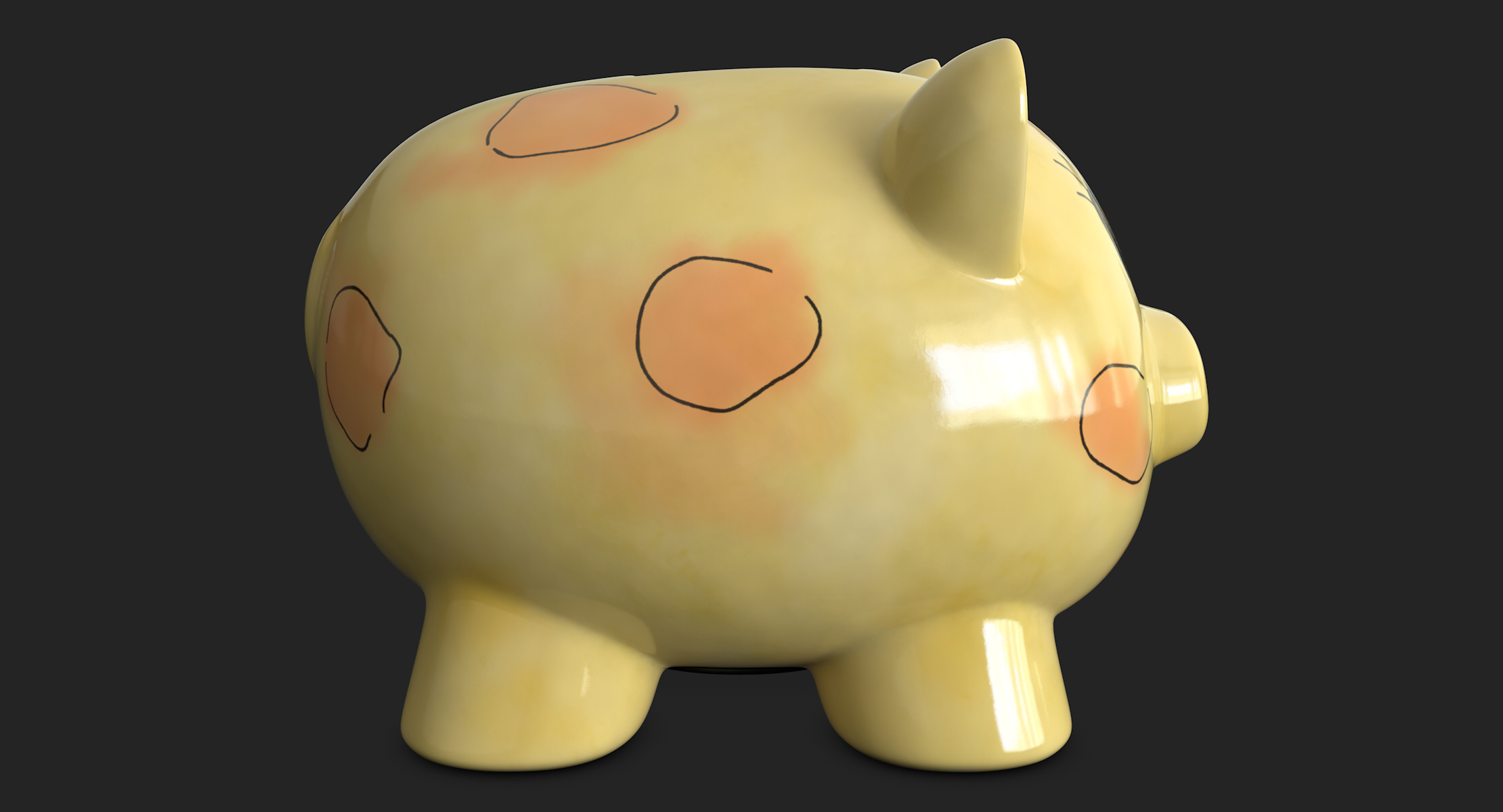 Realistic piggy bank 3D model - TurboSquid 1295838