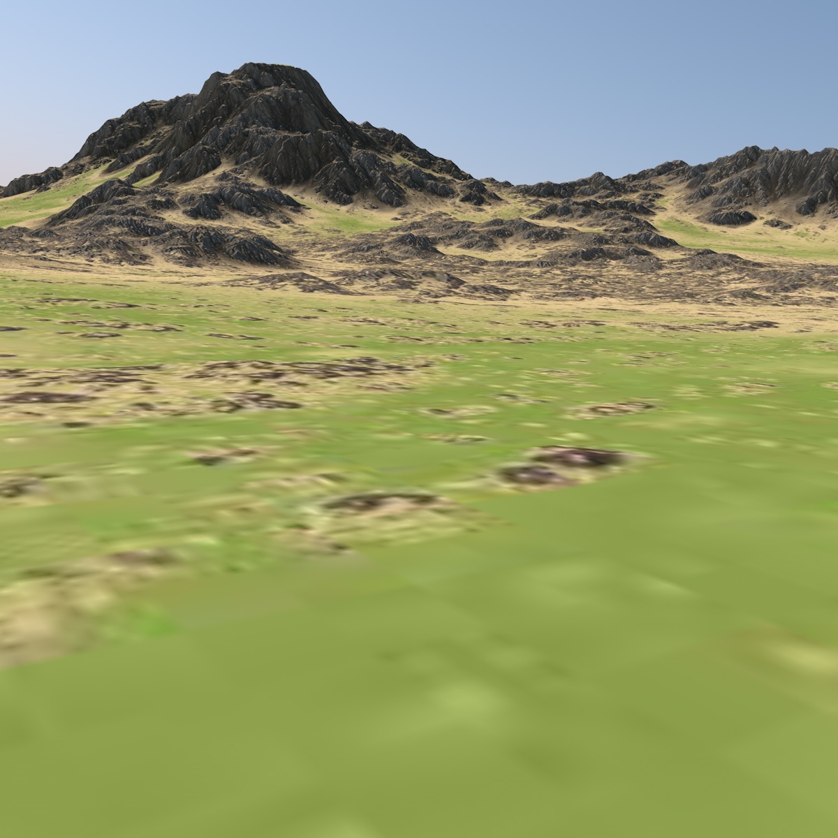 Green terrain 3D - TurboSquid 1295964
