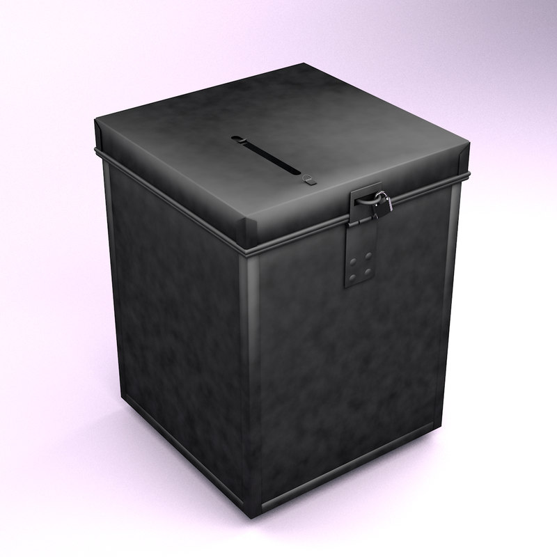 Traditional ballot box uk model - TurboSquid 1296156