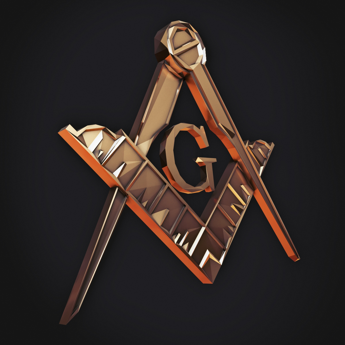 3D symbol masons 2 model - TurboSquid 1296256