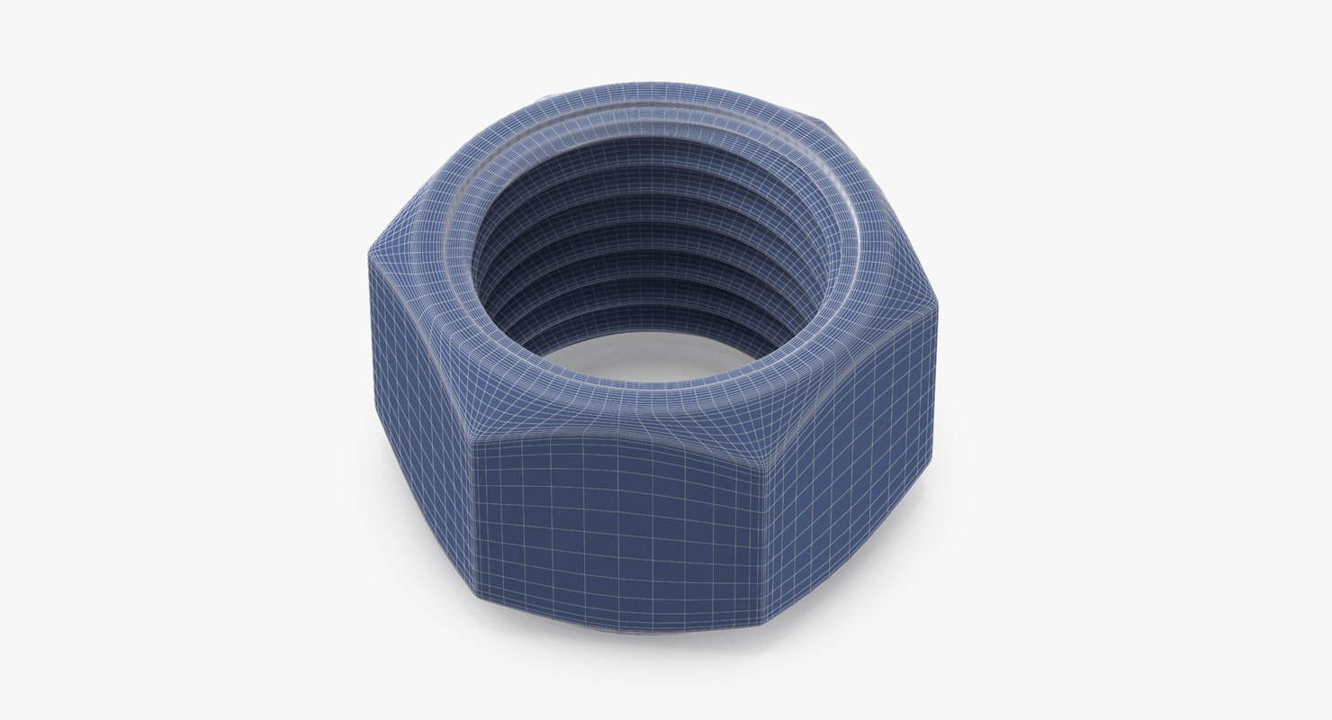 3D bolt nut heads - TurboSquid 1296378