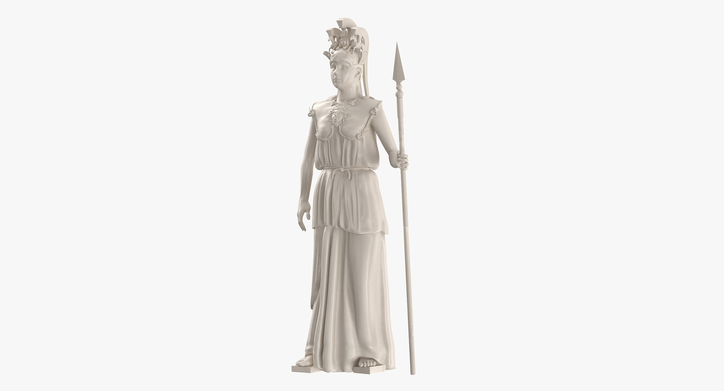 Statue athena promachos 3D model - TurboSquid 1296385