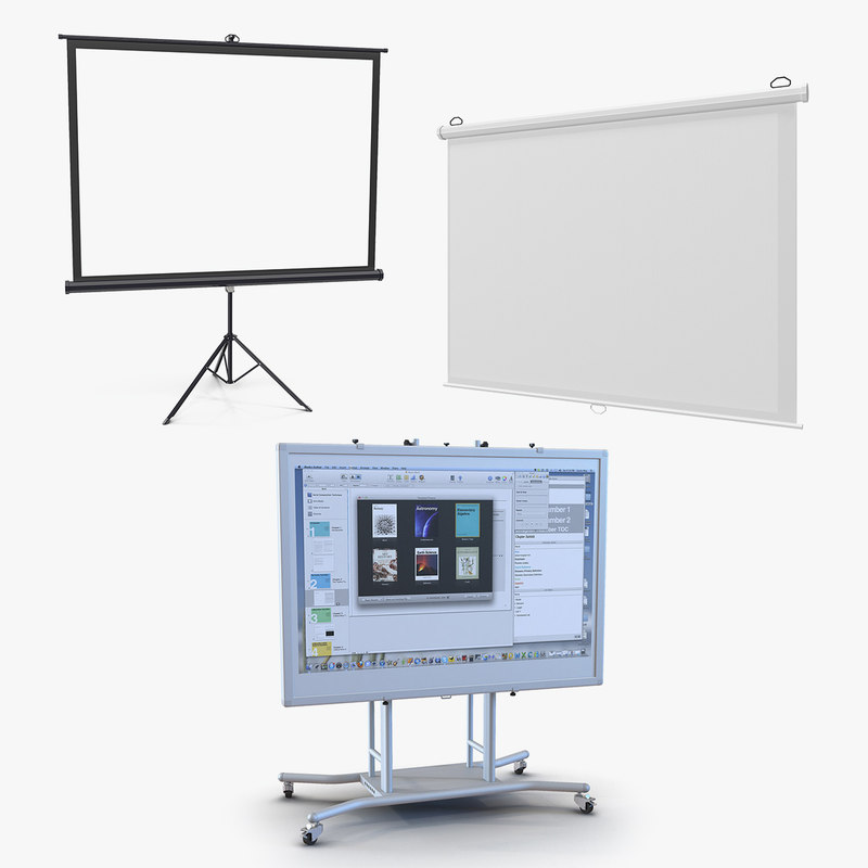 Projection screens 3D model - TurboSquid 1296475