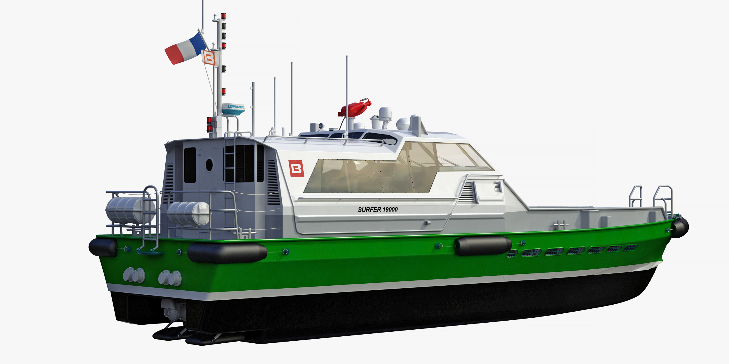 Surfer 19000 series boat model - TurboSquid 1296566