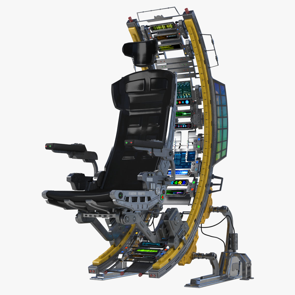 Science fiction futuristic chair 3D model - TurboSquid 1296602