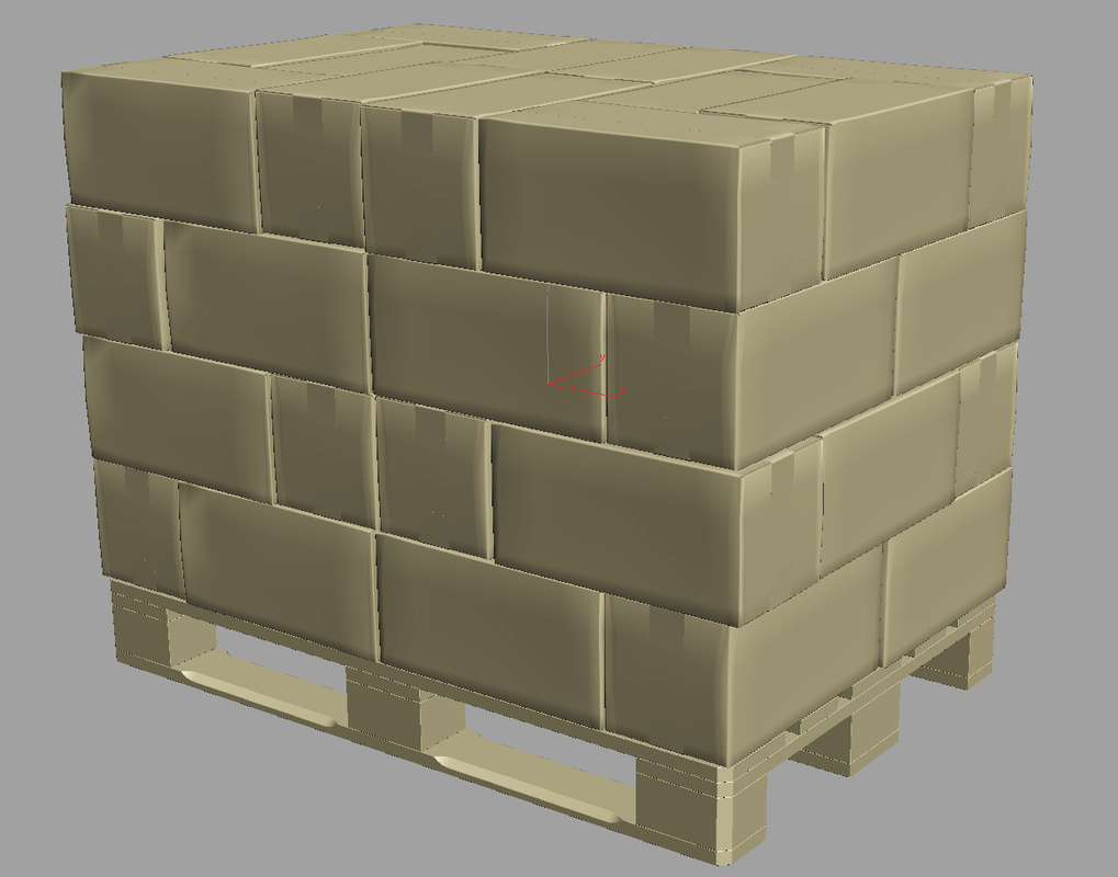 Pallet boxes 3D model - TurboSquid 1296883