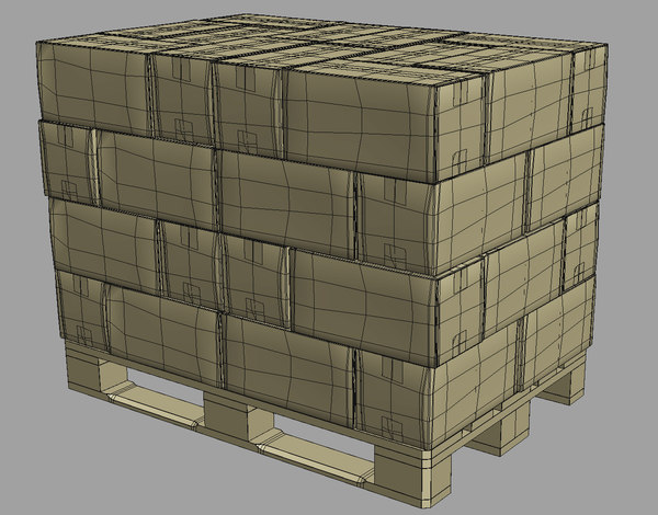 Pallet boxes 3D model - TurboSquid 1296883