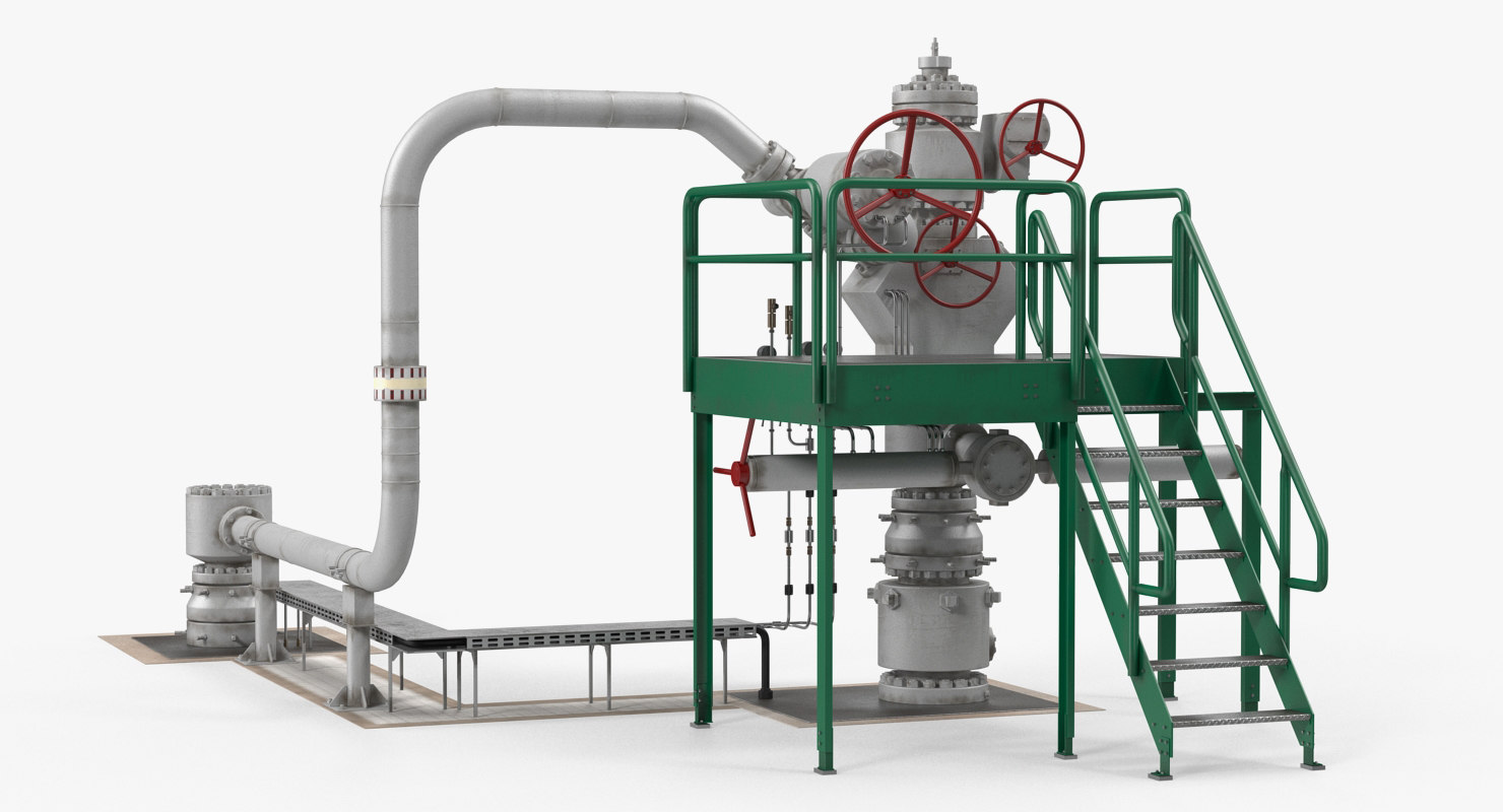 Oil wellhead 3D model - TurboSquid 1297045