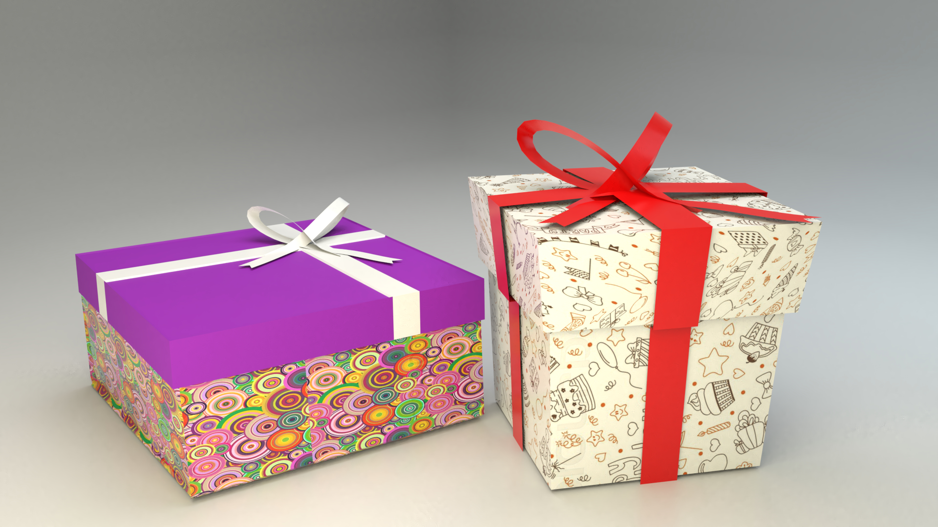 Gift boxes cuboid 3D - TurboSquid 1297112