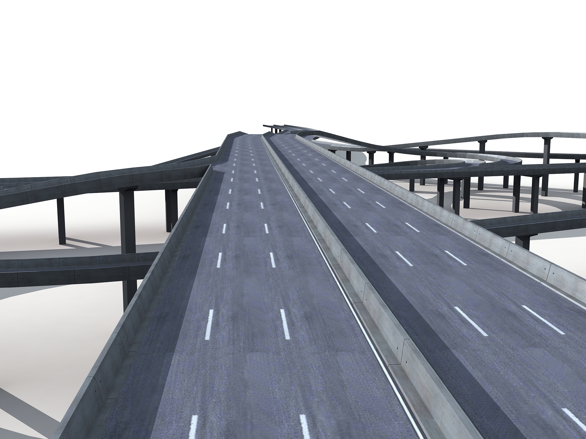 modèle 3D de Modèle 3D de viaduc sur l'autoroute - TurboSquid 1297156