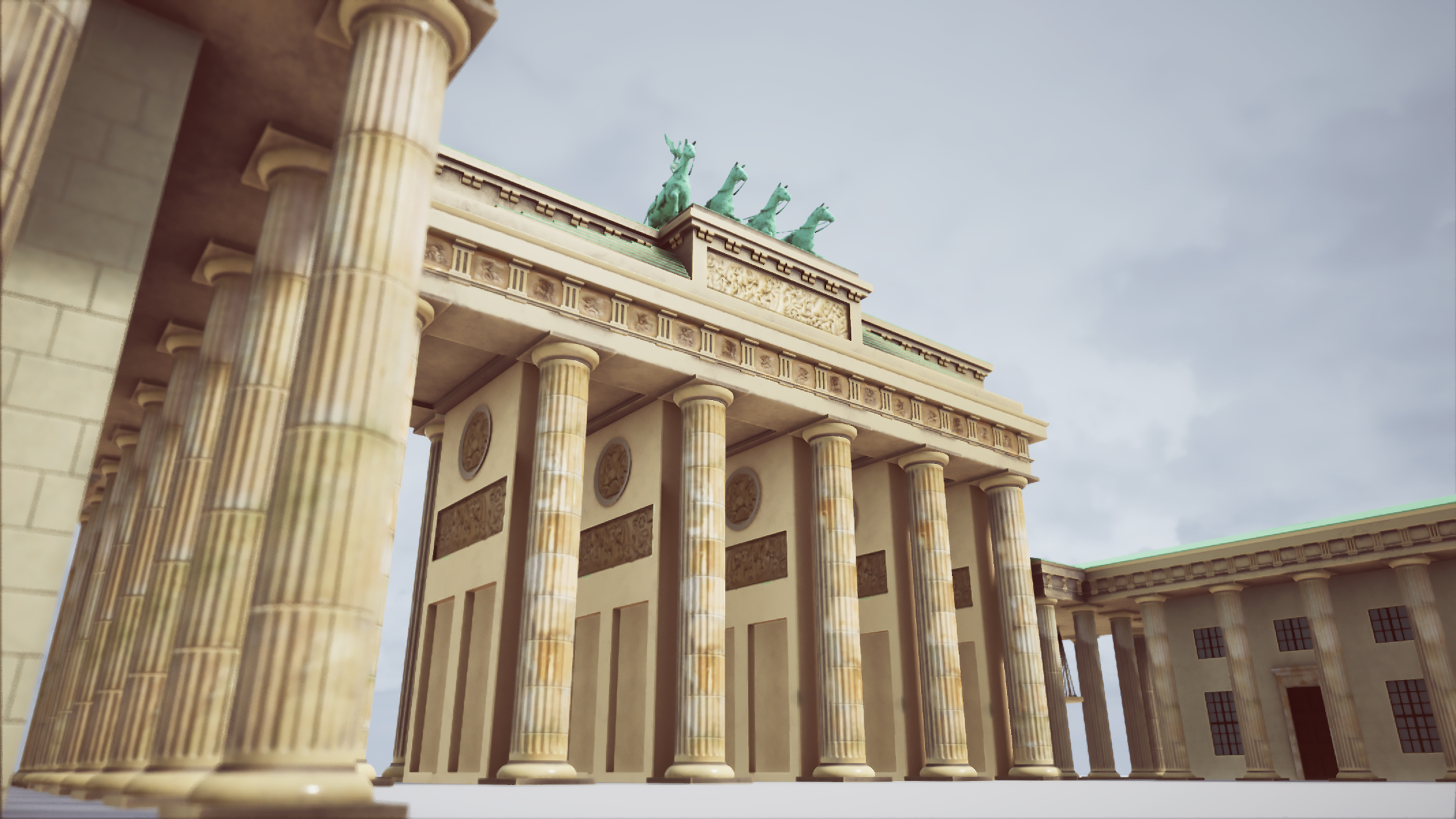 3D brandenburg gate model - TurboSquid 1297292