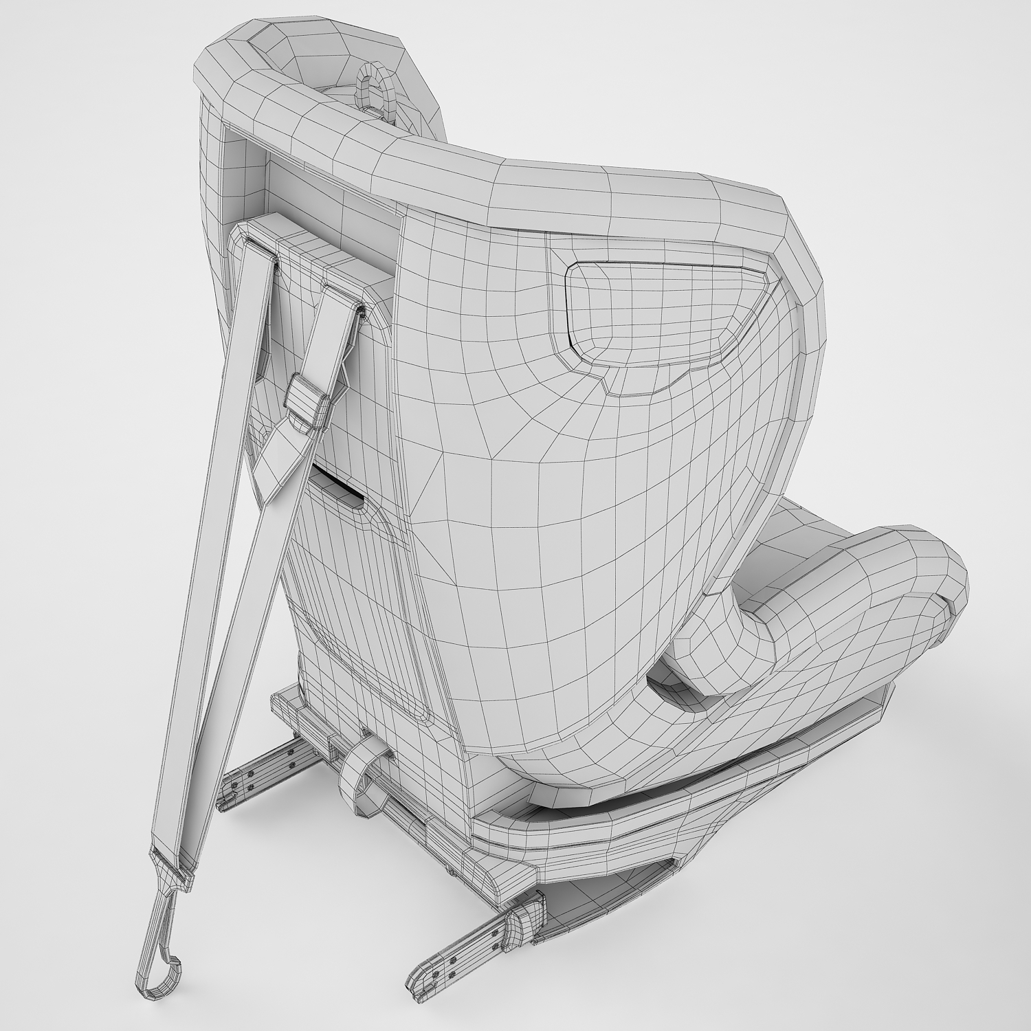 Children car chair 3D model - TurboSquid 1297500