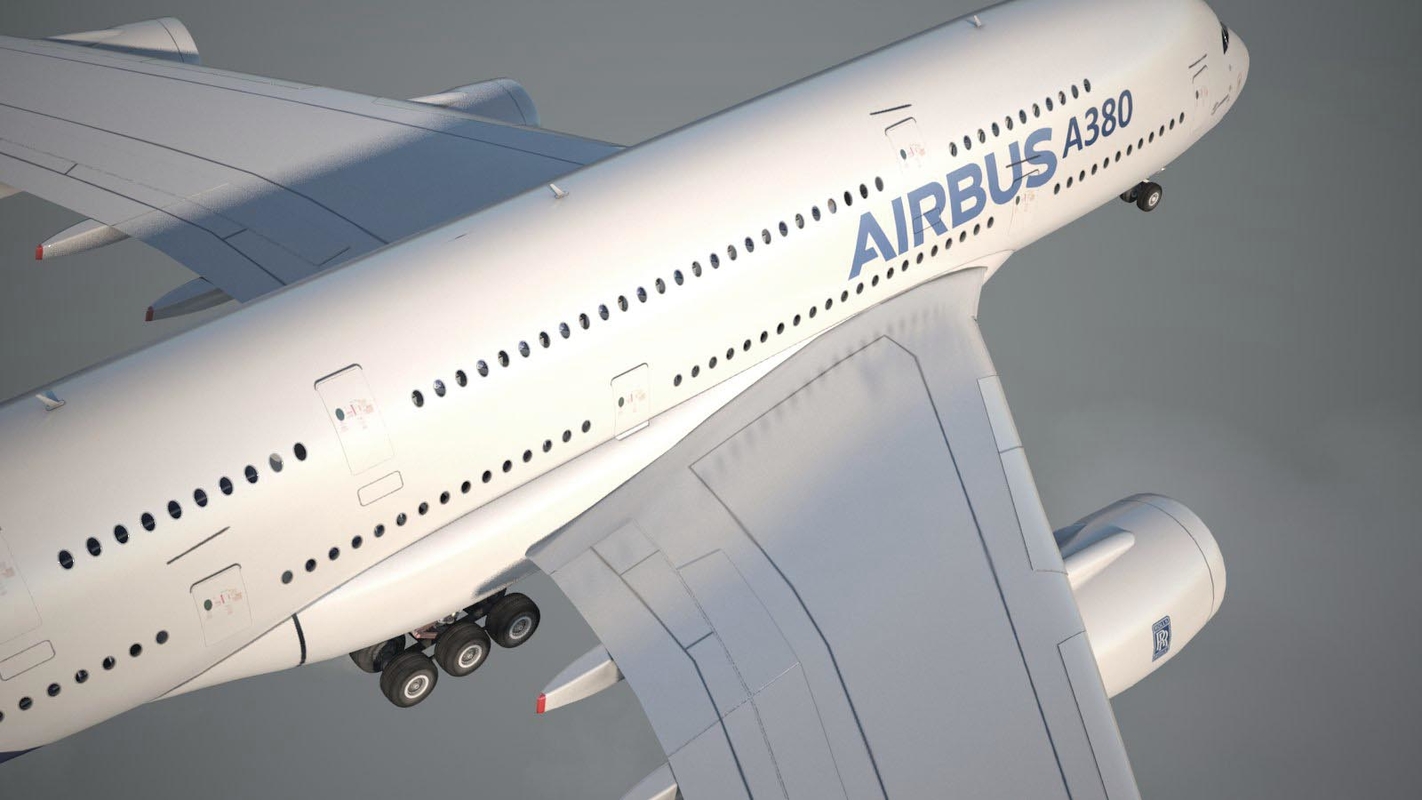 modelo 3d Airbus A380 con interior - TurboSquid 1297594