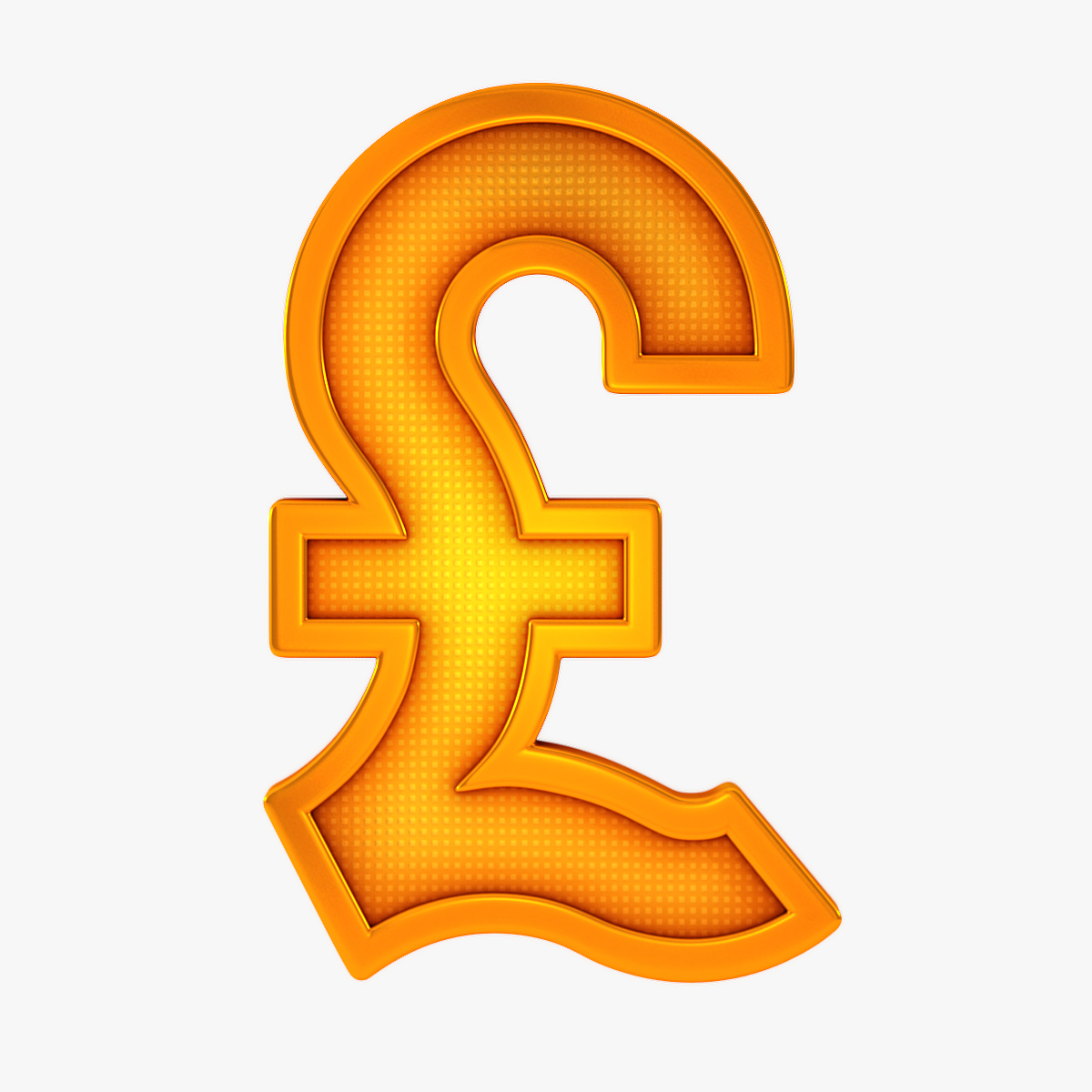 3D british pound symbol model - TurboSquid 1297823