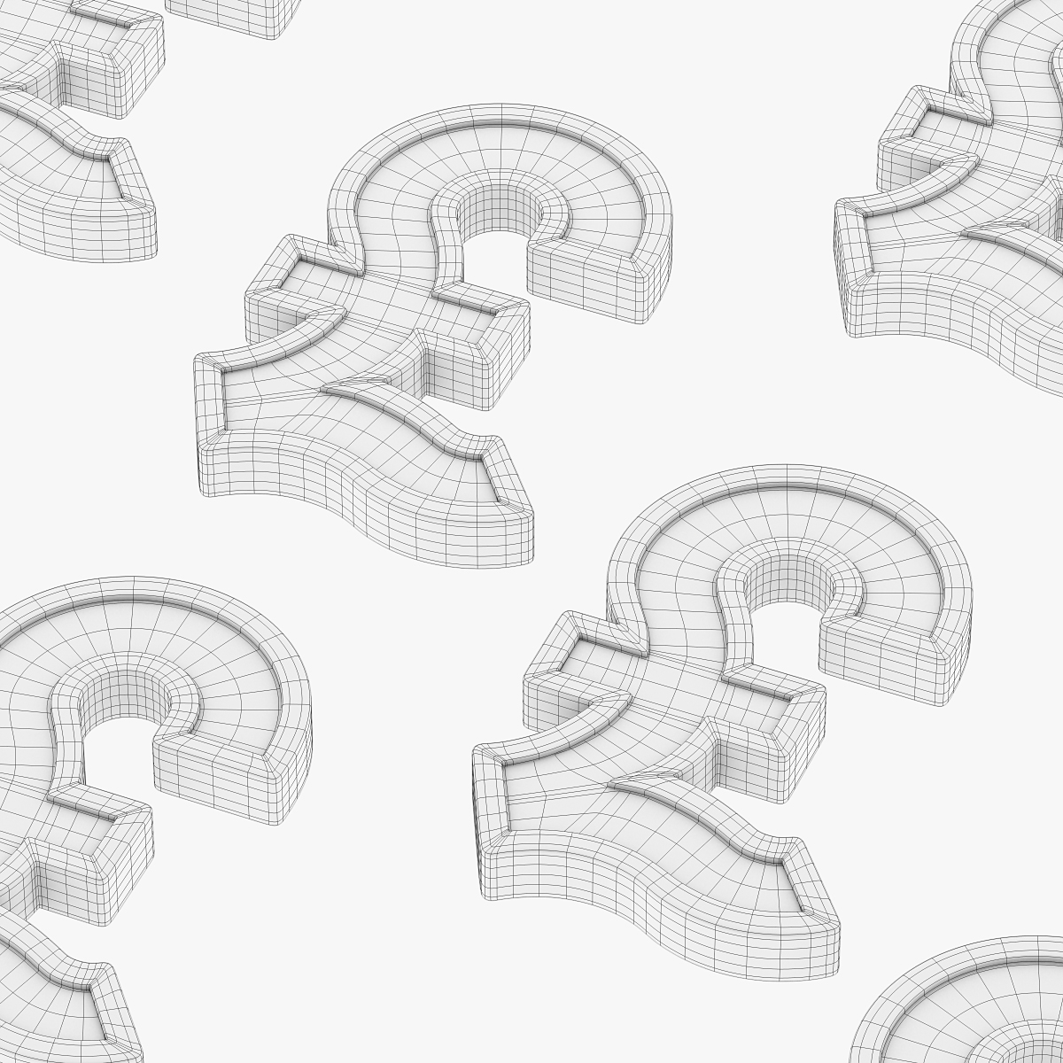 3D british pound symbol model - TurboSquid 1297823
