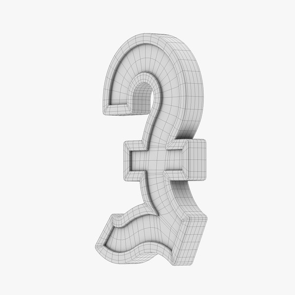 3D british pound symbol model - TurboSquid 1297823