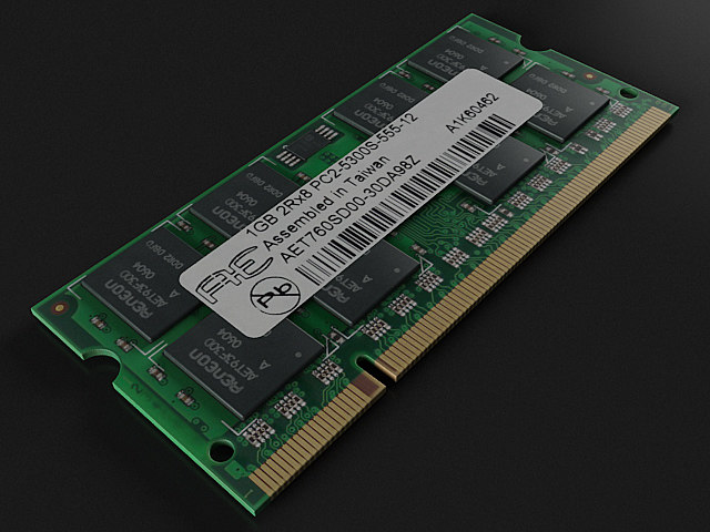 3D ram module memory - TurboSquid 1298109
