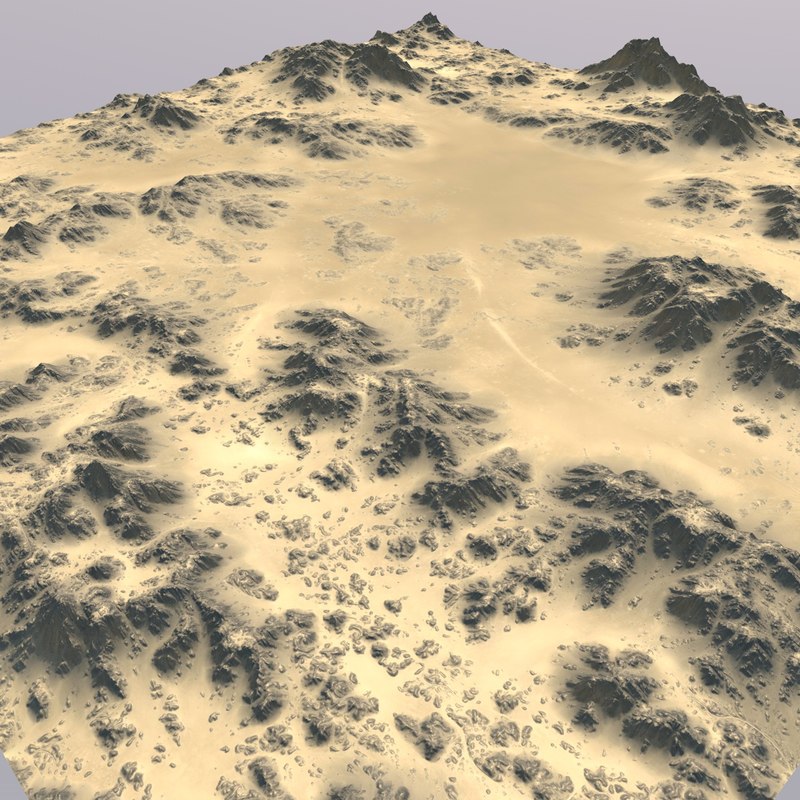 Desert terrain 3D model - TurboSquid 1298190