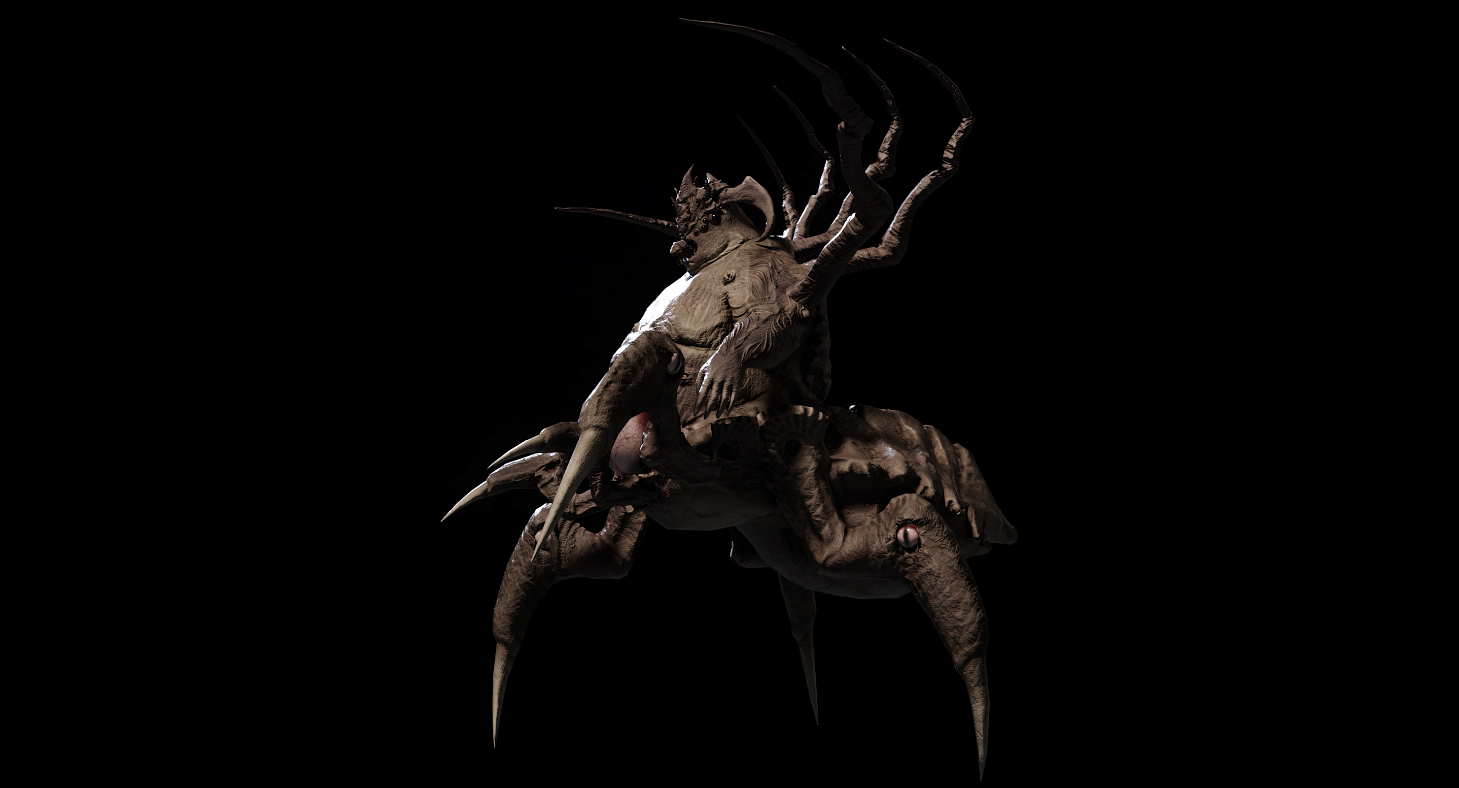 Crawler creature 3D - TurboSquid 1298327