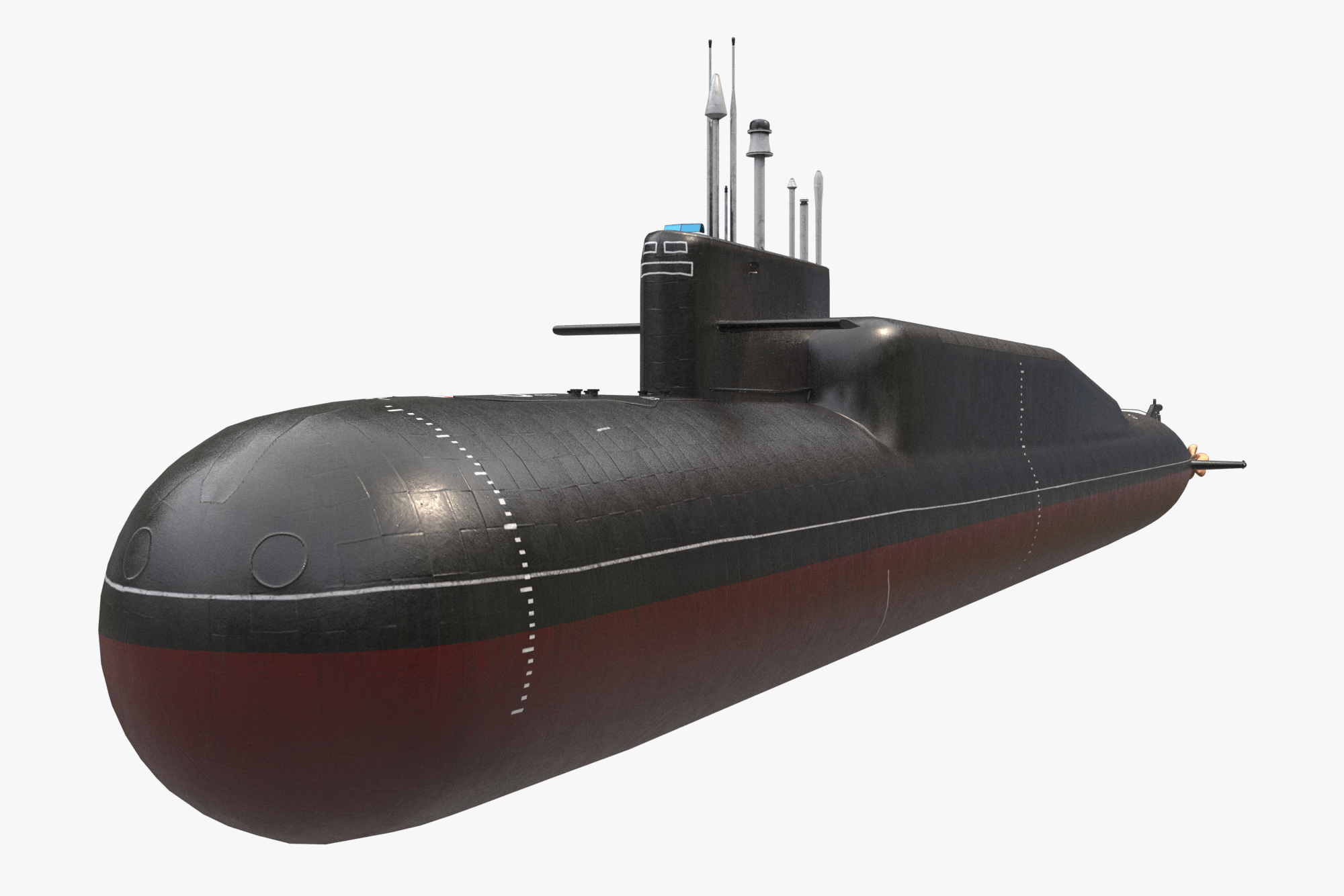 Russian submarine delta class 3D model - TurboSquid 1298554