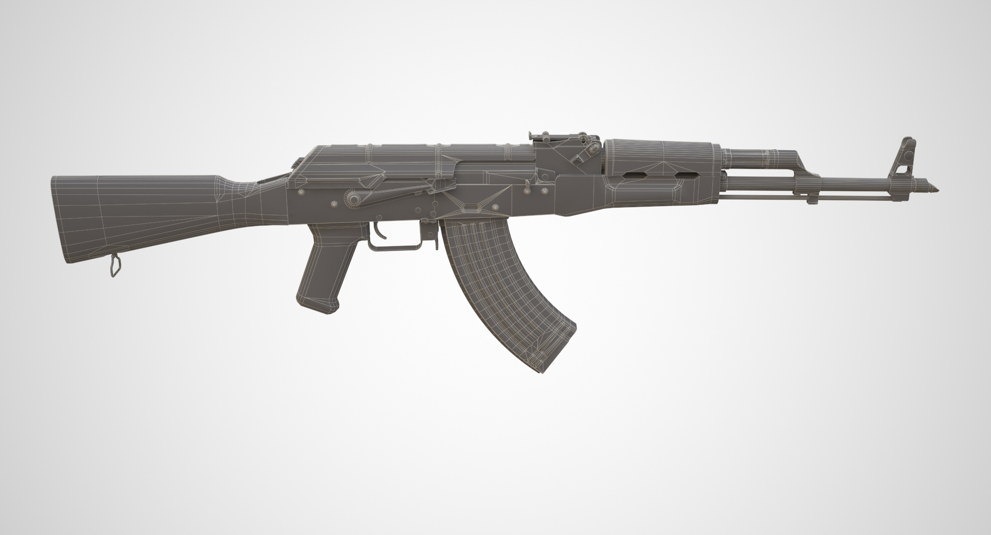 3D akm ak-47 model - TurboSquid 1298672