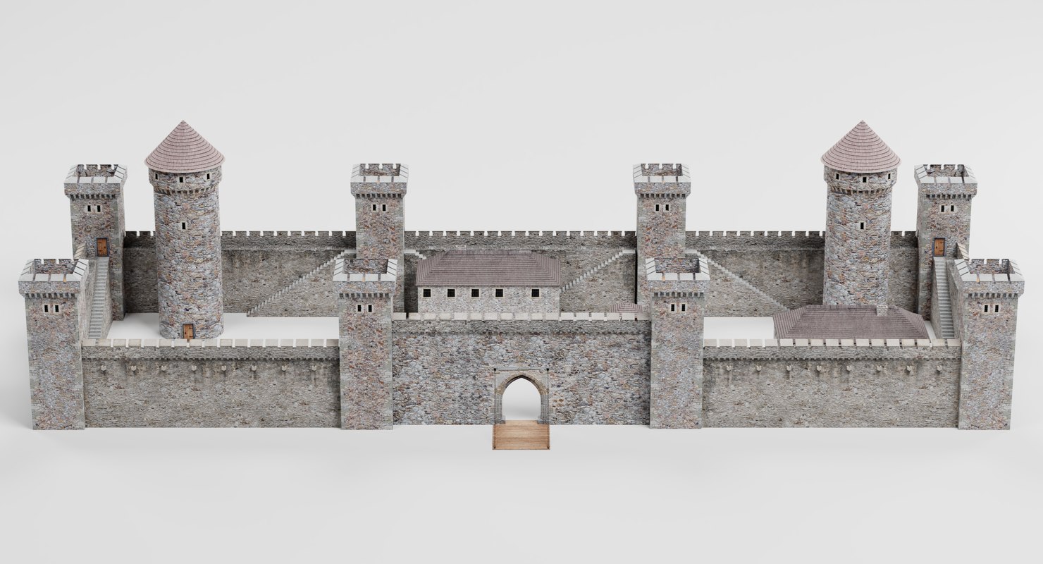 3D model medieval castle 1 - TurboSquid 1298708
