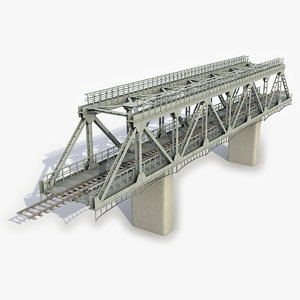 railway bridge 3d model