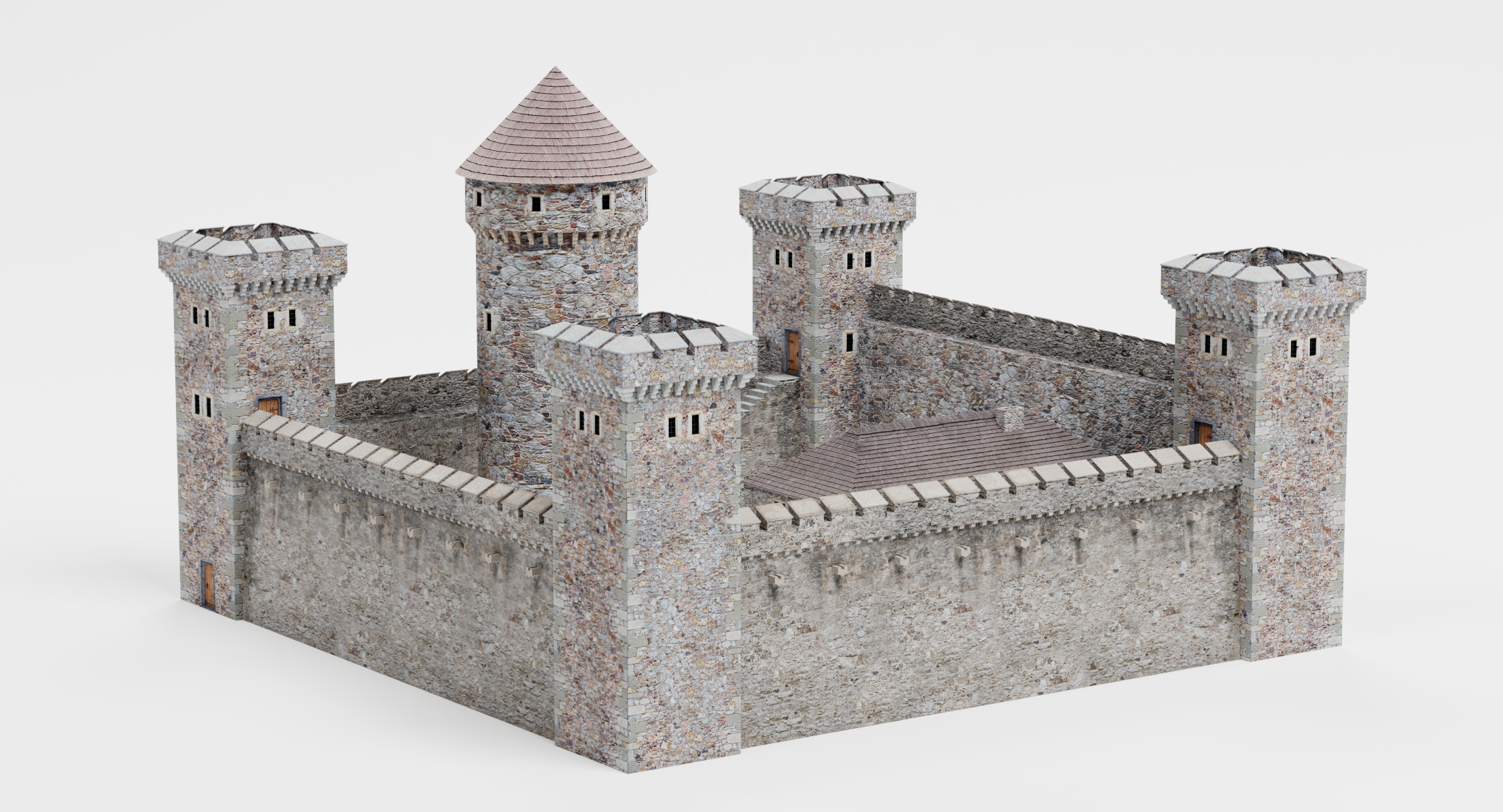 Medieval castle model - TurboSquid 1298895