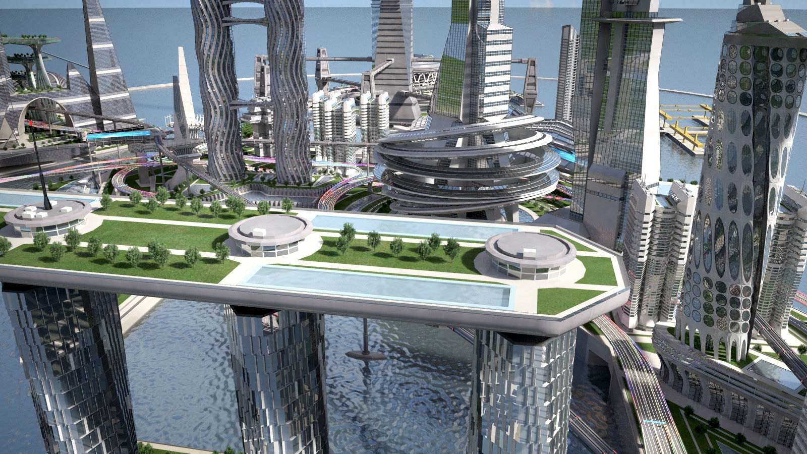 3D future city earth - TurboSquid 1299039