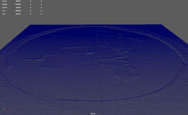 Planet earth flat heightmap 3D model - TurboSquid 1299078