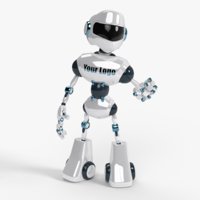 robot steam punk 3d model