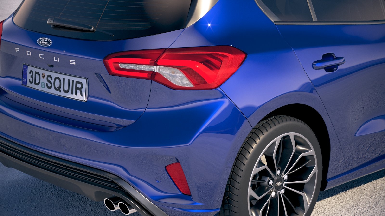 Focus st-line 2019 3D model - TurboSquid 1299294